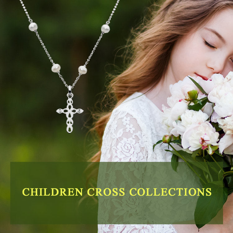 Kids Cross Jewelry - Child Cross Necklaces For Girls From Baby to Teen ...