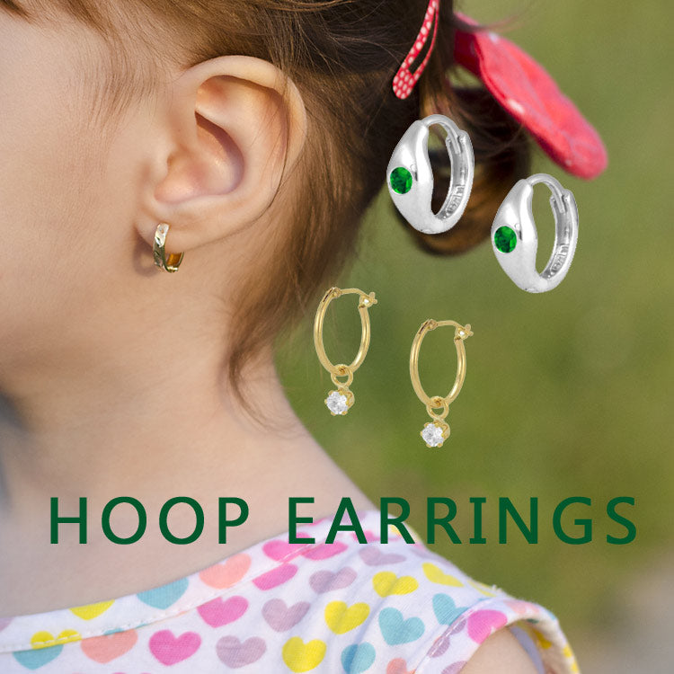 Girls Hoop Earrings For Babies, Toddlers, Children And Teens | Loveivy ...